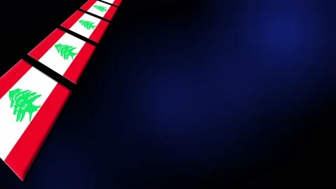 Lebanon Flag Animated Background 3d Anim... | Stock Video | Pond5