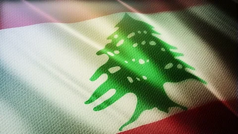 Lebanon flag is waving 3D animation. Leb... | Stock Video | Pond5
