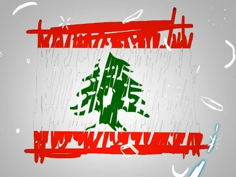 Lebanon - Hand drawn - Animation - outli... | Stock Video | Pond5