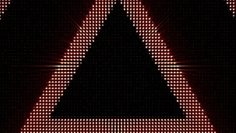 Led Lights Triangles Bulb Animation, Bac... | Stock Video | Pond5
