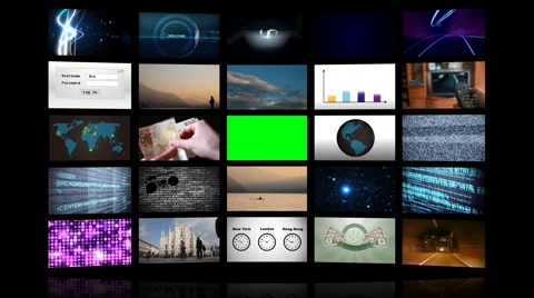 Led wall green screen | Stock Video | Pond5