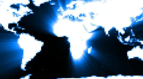 LED World Map (Loop) | Stock Video | Pond5