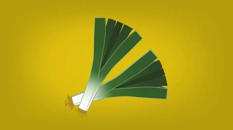 leek - Vector Graphics - Food Animation... | Stock Video | Pond5