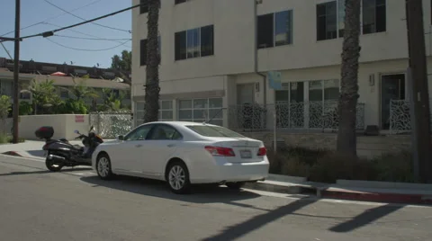 Left Rear Three Quarter view of a Drivin... | Stock Video | Pond5