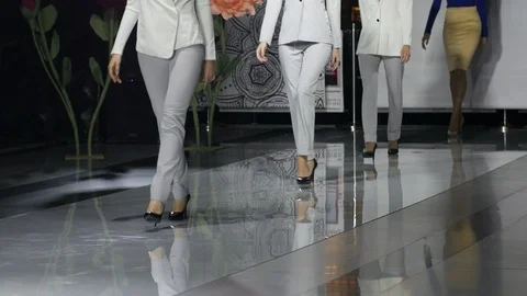 Leg charming step girl model week fashio... | Stock Video | Pond5