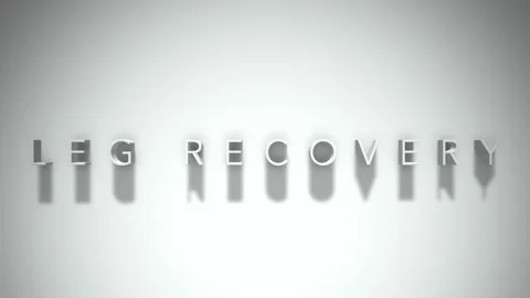 leg recovery 3D title animation white te... | Stock Video | Pond5