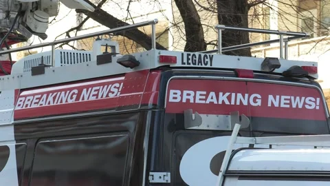 Legacy broadcast news media live on loca... | Stock Video | Pond5