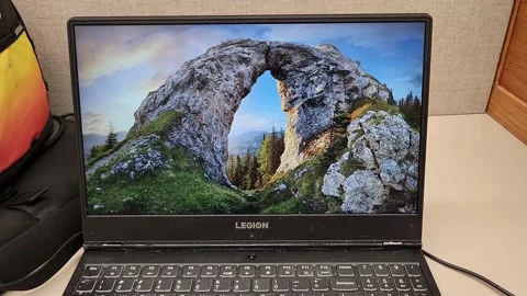 Legion Computer Laptop Display Login Scr... | Stock Video | Pond5