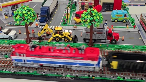 LEGO City Display and Interactive Lego S... | Stock Video | Pond5