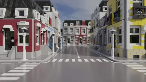 Lego city street stop motion animation d... | Stock Video | Pond5
