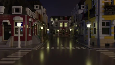 Lego city street stop motion animation d... | Stock Video | Pond5