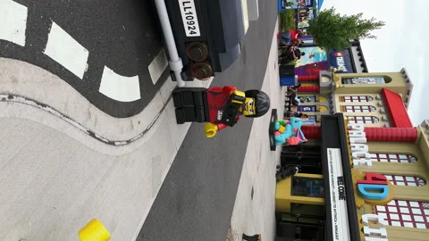 LEGO installation: superstar woman and p... | Stock Video | Pond5