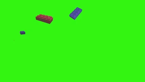 Lego pieces animation on green screen ch... | Stock Video | Pond5