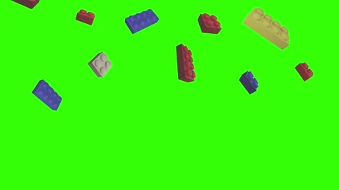 Lego pieces animation on green screen ch... | Stock Video | Pond5