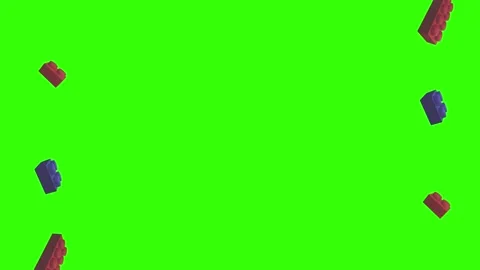 Lego pieces animation on green screen ch... | Stock Video | Pond5