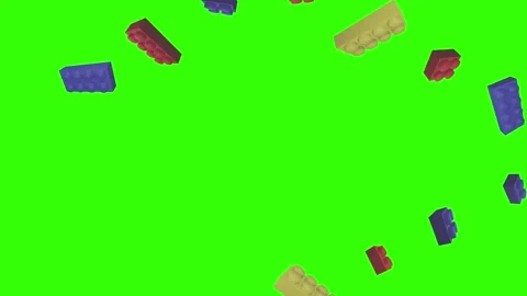 Lego pieces animation on green screen ch... | Stock Video | Pond5