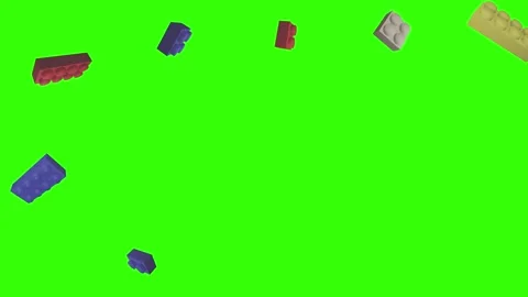 Lego pieces animation on green screen ch... | Stock Video | Pond5
