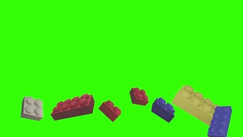Lego pieces animation on green screen ch... | Stock Video | Pond5