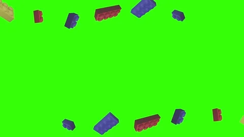 Lego pieces animation on green screen ch... | Stock Video | Pond5