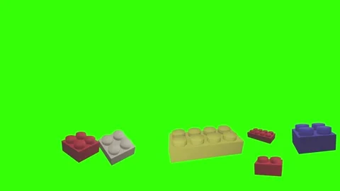 Lego pieces animation on green screen ch... | Stock Video | Pond5