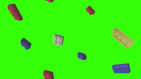 Lego pieces animation on green screen ch... | Stock Video | Pond5