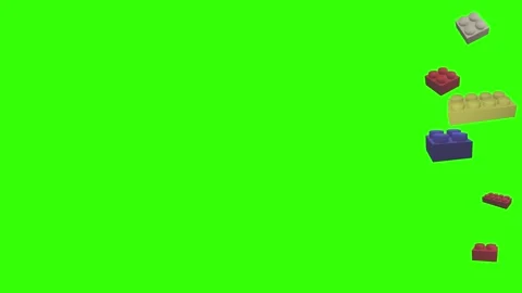 Lego pieces animation on green screen ch... | Stock Video | Pond5
