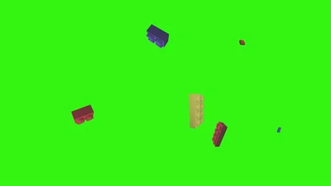 Lego pieces animation on green screen ch... | Stock Video | Pond5