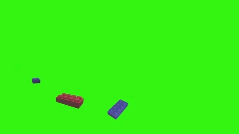 Lego pieces animation on green screen ch... | Stock Video | Pond5