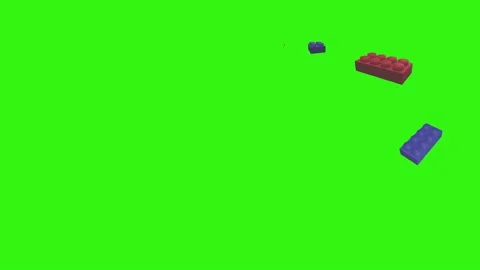 Lego pieces animation on green screen ch... | Stock Video | Pond5