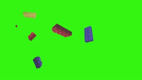 Lego pieces animation on green screen ch... | Stock Video | Pond5