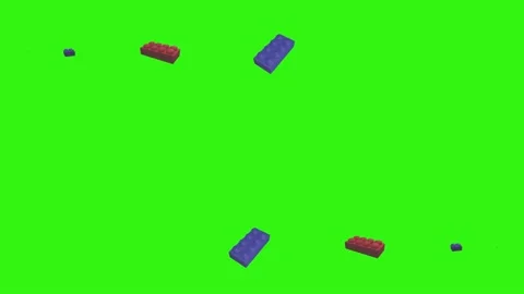 Lego pieces animation on green screen ch... | Stock Video | Pond5