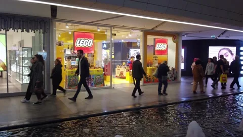 Lego store in Kanyon Shopping Mall, Ista... | Stock Video | Pond5