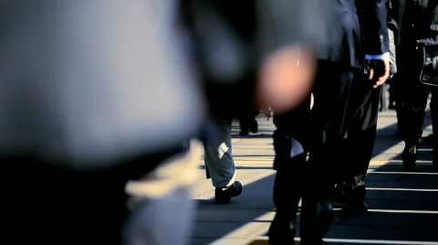 Legs of City Commuters | Stock Video | Pond5