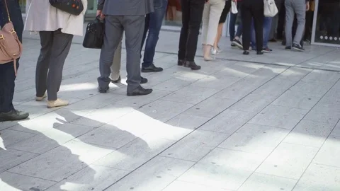People Queue Stock Footage ~ Royalty Free Stock Videos | Pond5