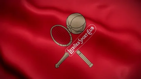Leixões SC Red Logo Flag Loop Backgroun... | Stock Video | Pond5