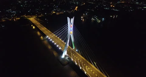 The The Lekki-Ikoyi Link Bridge in Lagos... | Stock Video | Pond5