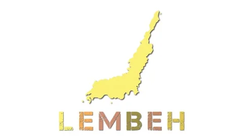 Lembeh map with paper regions. Animated ... | Stock Video | Pond5
