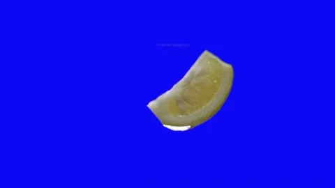 Lemon blue screen green screen 4k | Stock Video | Pond5