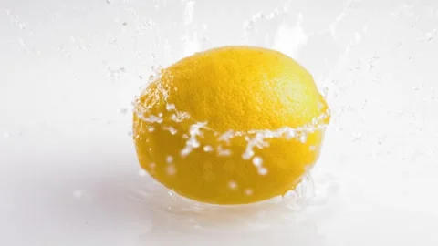 Lemon Falls Off The Horizontal Surface W... | Stock Video | Pond5