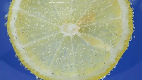 lemon fruit, background in water, under ... | Stock Video | Pond5
