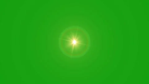 Lens flare effect Green Screen sun light... | Stock Video | Pond5