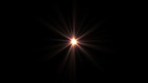 Lens flare effects on black background C... | Stock Video | Pond5