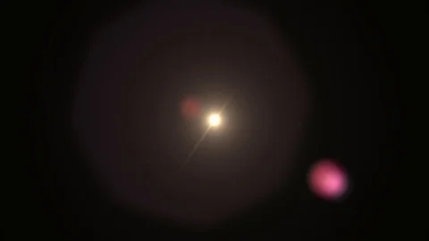 Lens flare element against black backdro... | Stock Video | Pond5