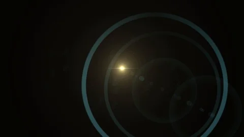 Lens flare element against black backdro... | Stock Video | Pond5