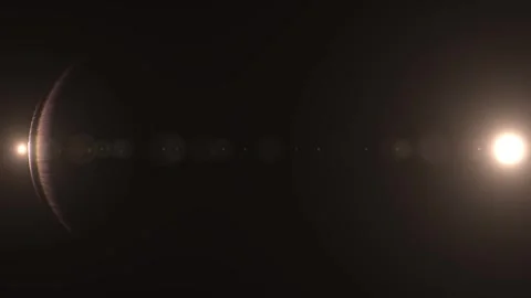 Lens flare, Optical lens flare effect, o... | Stock Video | Pond5