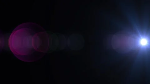 Lens flare, Optical lens flare effect, o... | Stock Video | Pond5