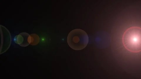 Lens flare, Optical lens flare effect, o... | Stock Video | Pond5