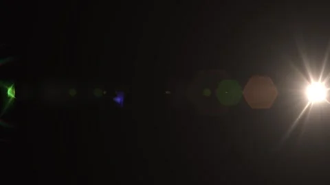 Lens flare, Optical lens flare effect, o... | Stock Video | Pond5