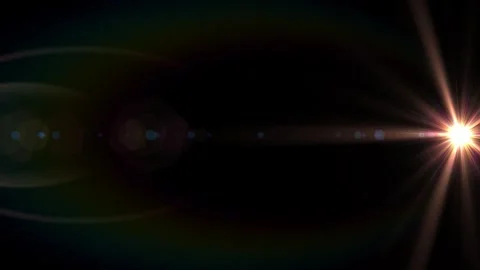 Lens flare, Optical lens flare effect, o... | Stock Video | Pond5