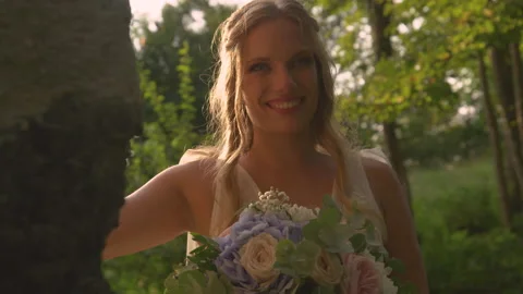 LENS FLARE, PORTRAIT: Revealing shot of ... | Stock Video | Pond5